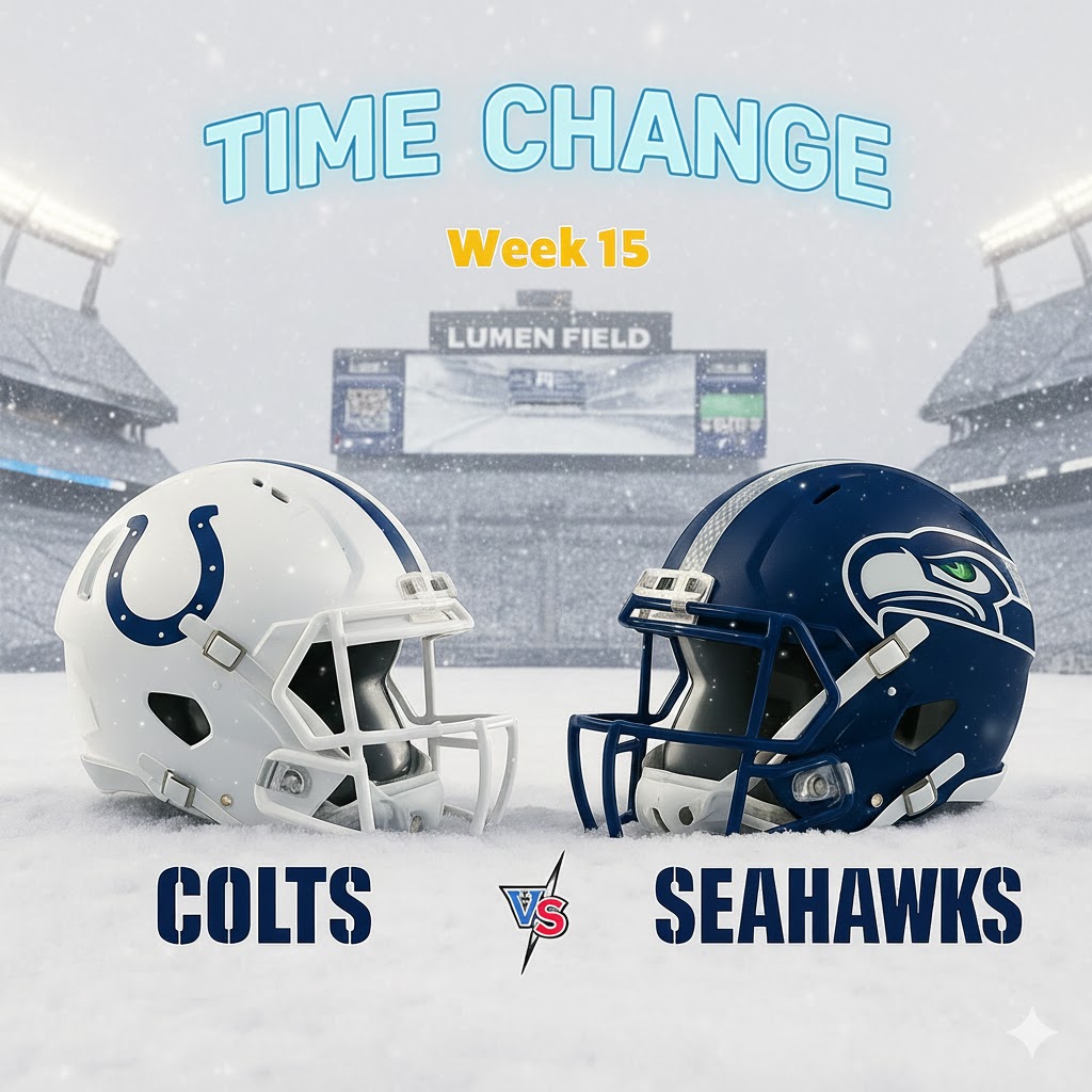 TIME UPDATE: Indianapolis Colts vs. Seattle Seahawks – Severe Winter ...