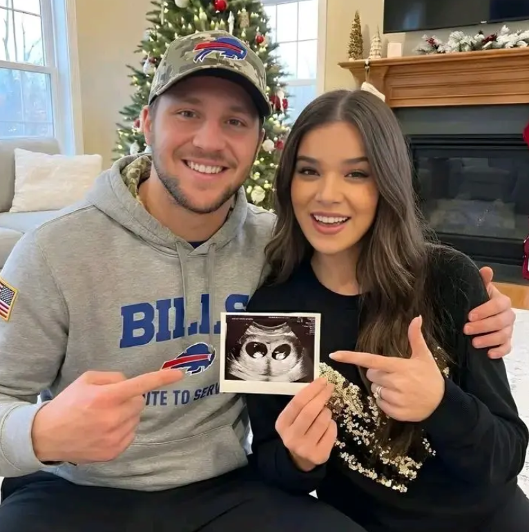 Double joy for Josh Allen and Hailee Steinfeld, who have announced they ...