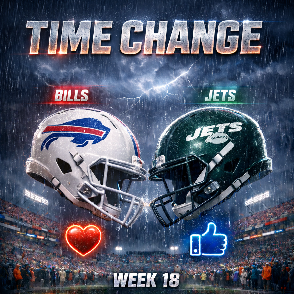 TIME CHANGE WATCH: Bills vs. Jets – Game Information