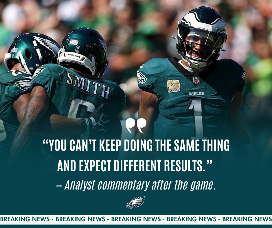 Eagles' Next Move Is Obvious After Suffering 1st Loss in 2025