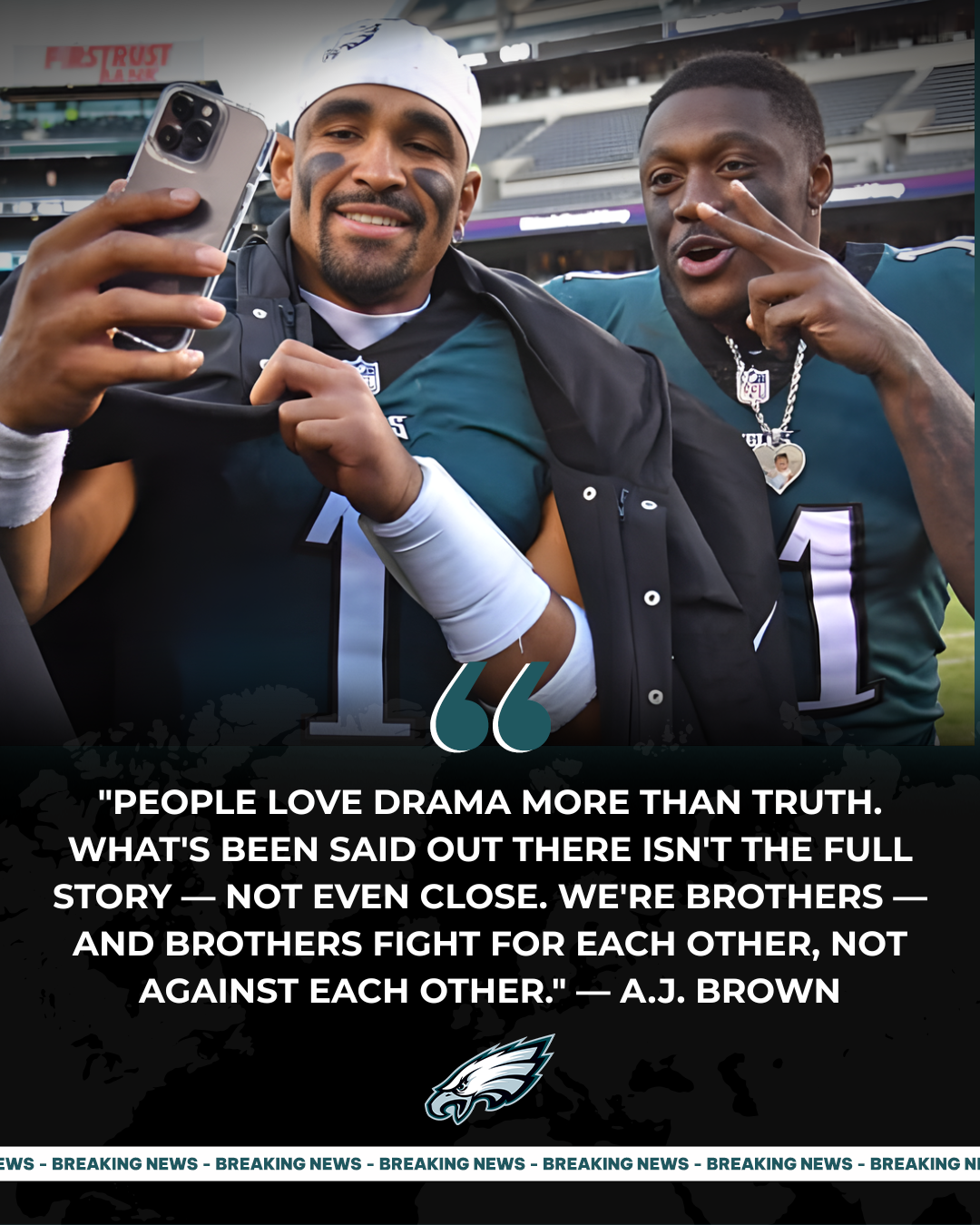 A.J. Brown Breaks His Silence — "We're Brothers, Not Enemies" — The ...