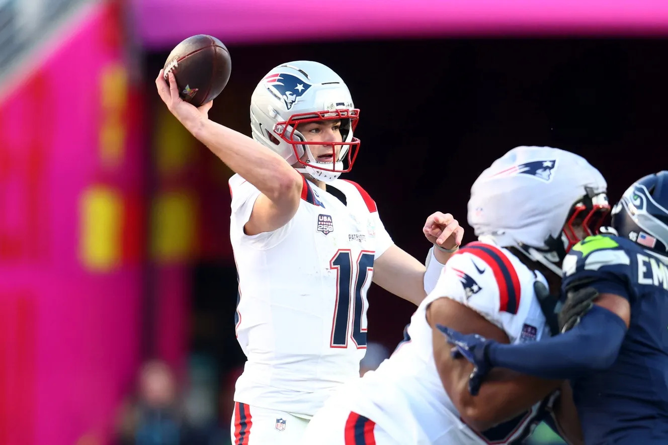 Broncos Star Shares a Cryptic Emoji Aimed at QB Drake Maye After ...
