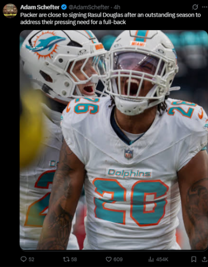 Adam Schefter Confirms Packers Reuniting with $26 Million Cornerback ...